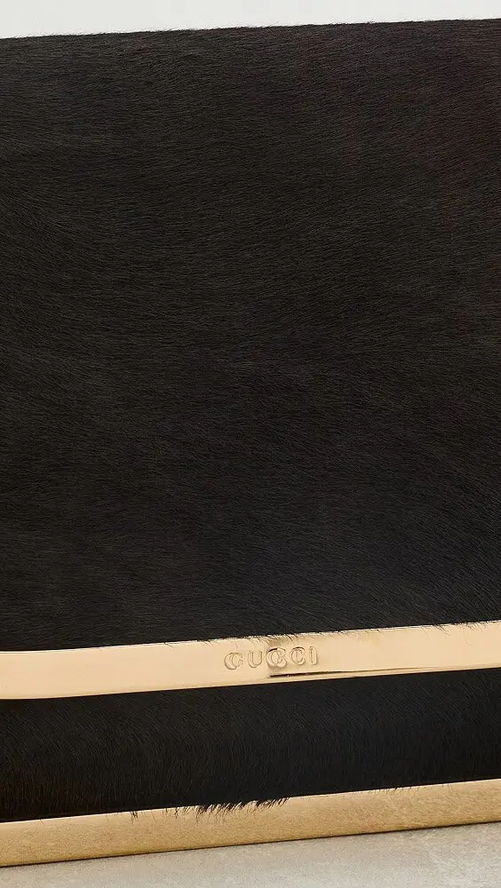 Shopbop Gucci Pony Hair Shoulder Bag With Gold Tone Hardware