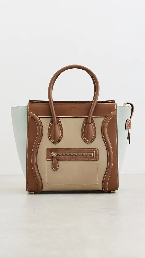 Shopbop Celine Luggage Calf Leather Micro Handbag