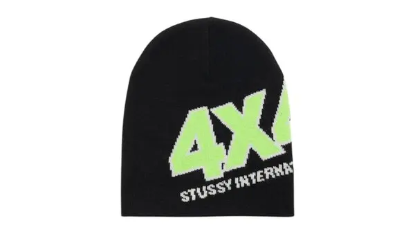 StÜssy 4x4 Skullcap Beanie - Black