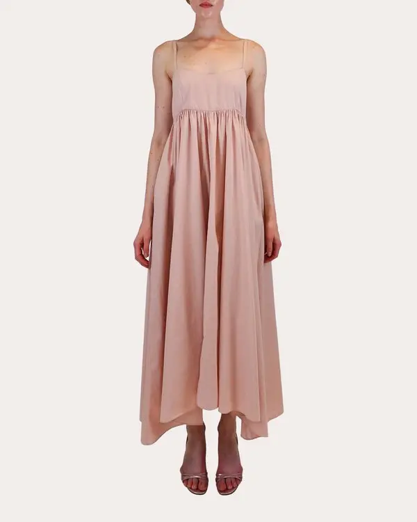 Azeeza Rachel Poplin Empire Midi Dress