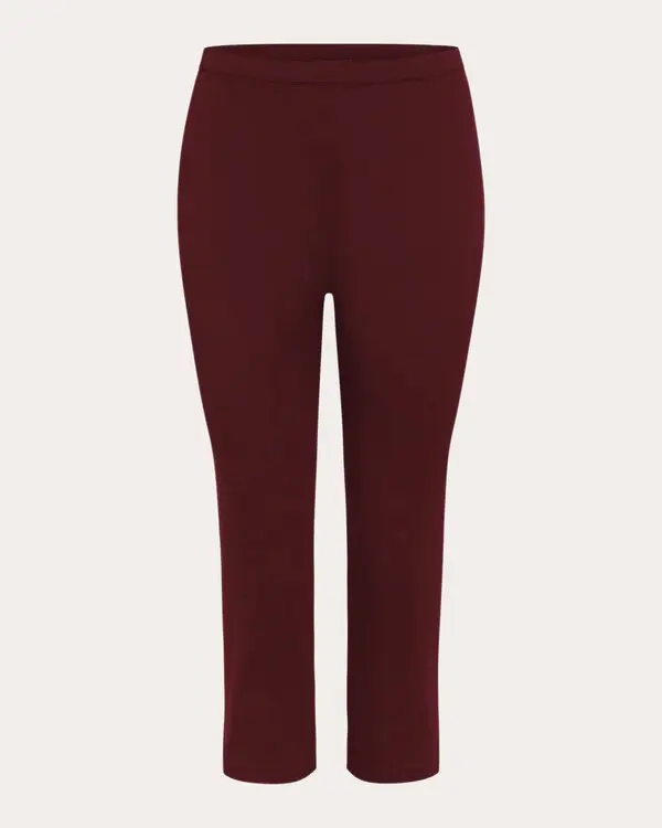 Azeeza Shreya Crepe De Chine Capri Pants - Red