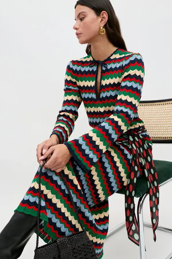 Rixo Lucila Retro Chevron Regular