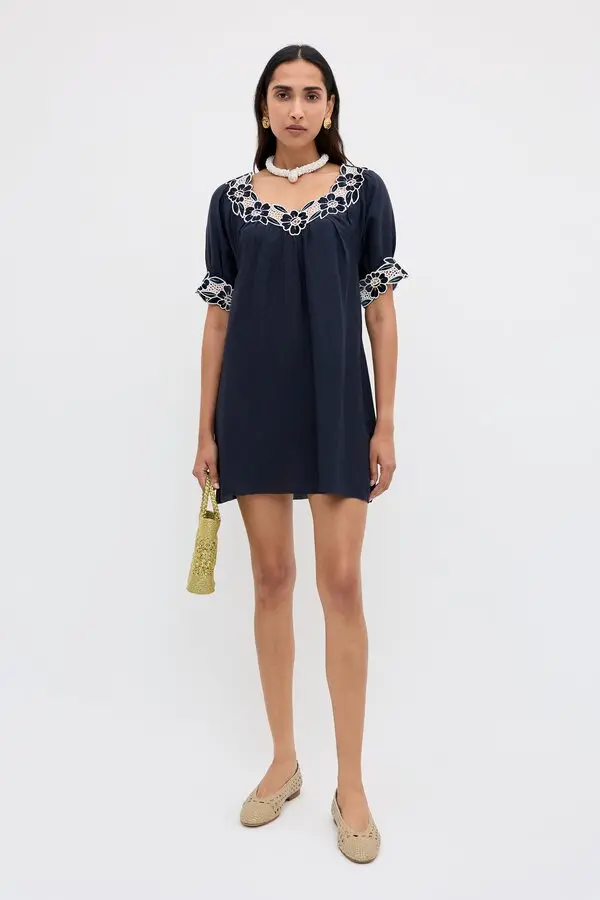 Rixo Cristina Daisy Cutwork Regular