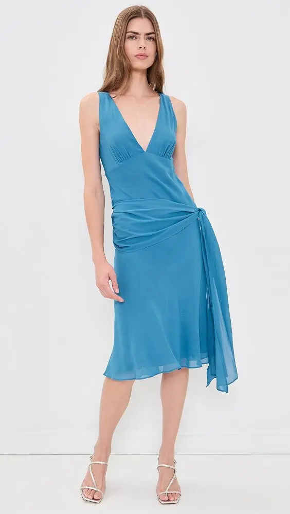 REFORMATION Vera-lilly Dress - Cerulean
