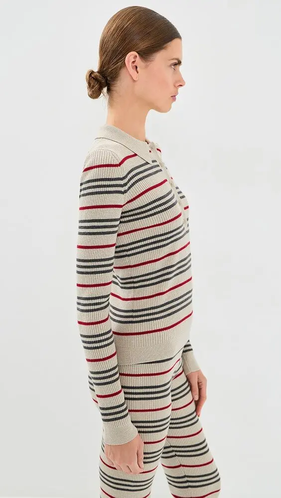 THE ELDER STATESMAN Libeccio Stripe Polo