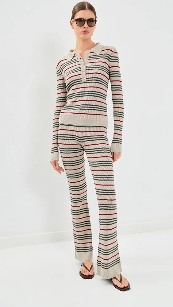 THE ELDER STATESMAN Libeccio Stripe Polo