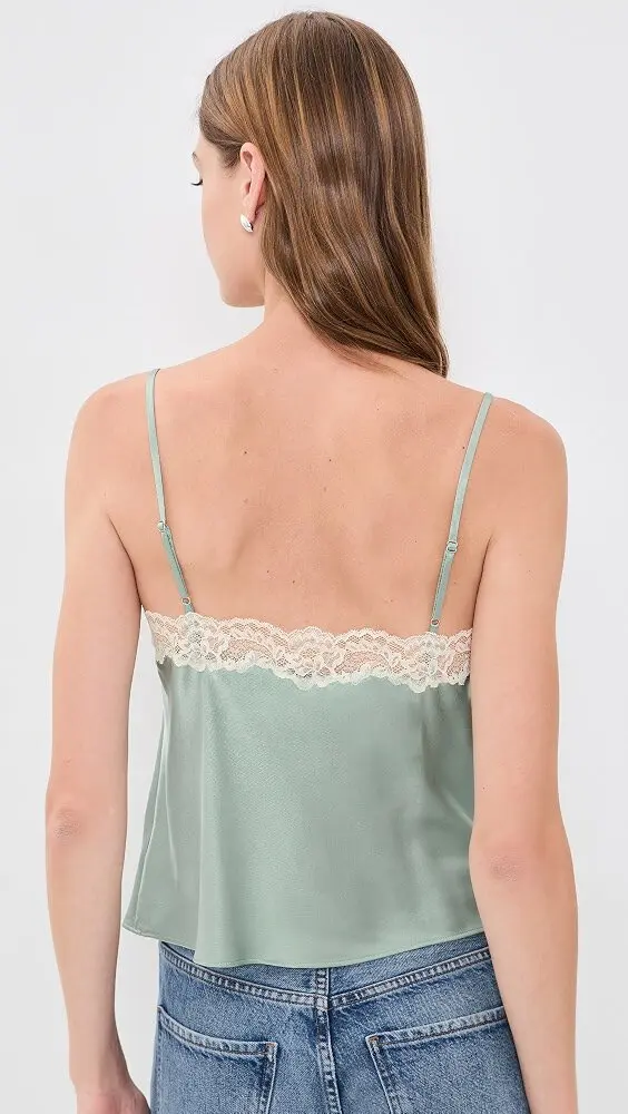 REFORMATION Teddy Silk Top