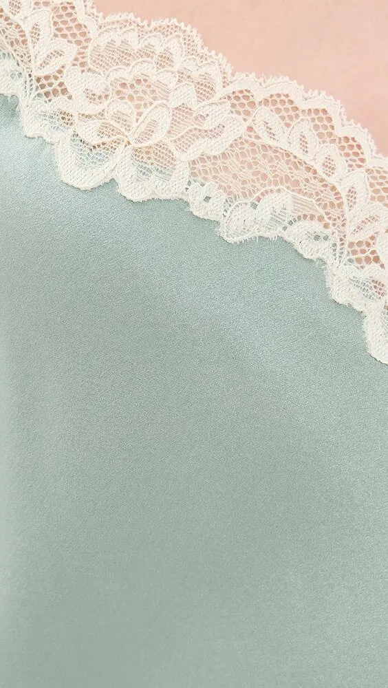 REFORMATION Teddy Silk Top