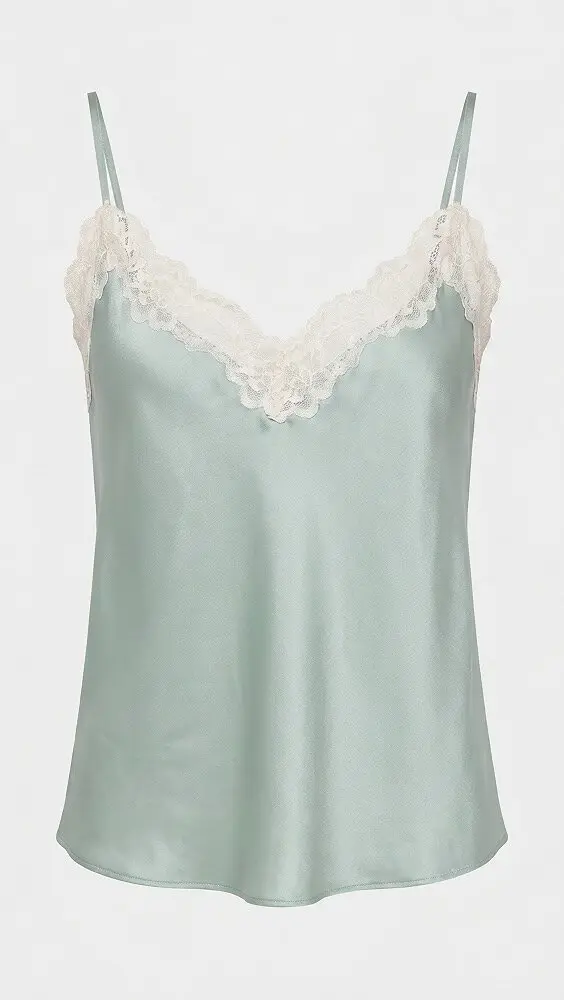 REFORMATION Teddy Silk Top