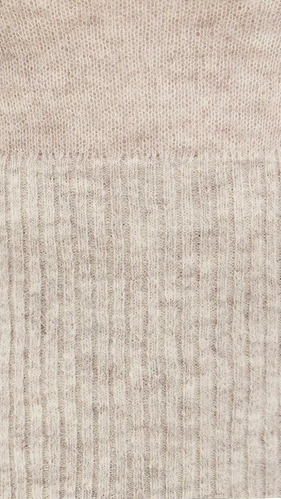 REFORMATION Rhiannon Sheer Alpaca Sweater Top