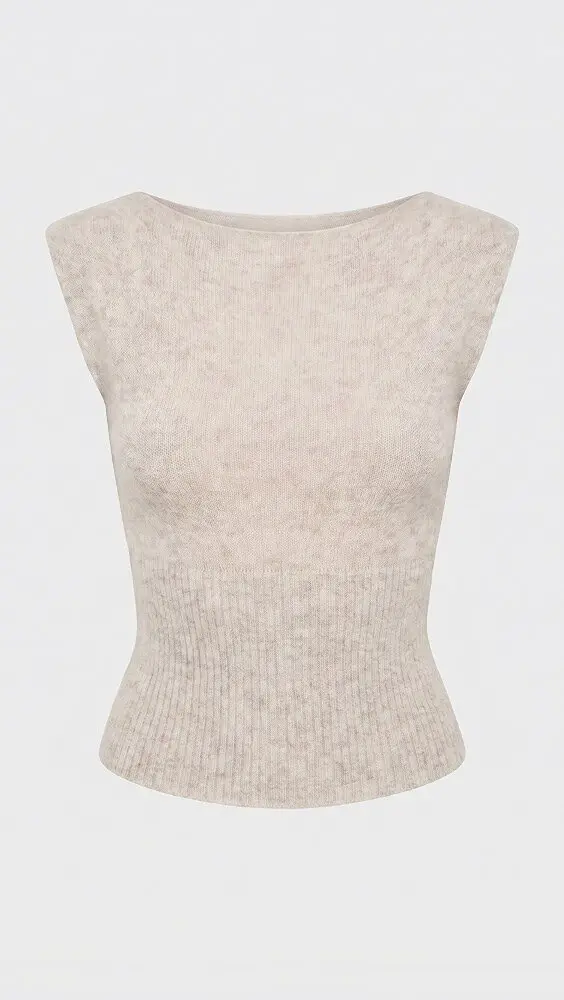 REFORMATION Rhiannon Sheer Alpaca Sweater Top