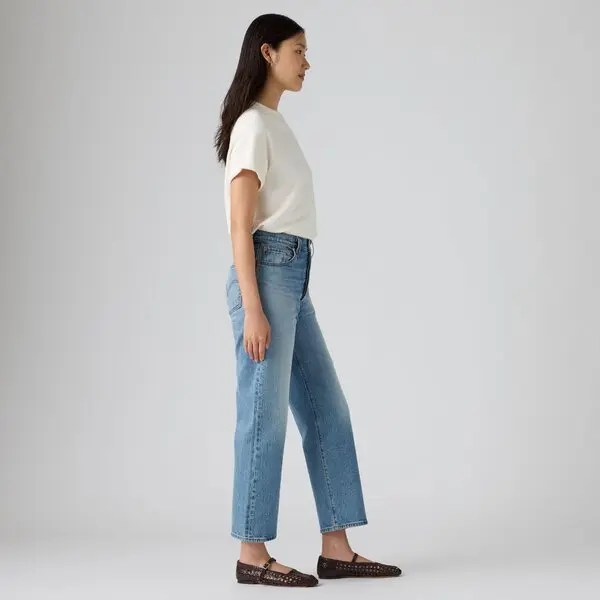 LEVI'S Ribcage Straight Ankle Jeans