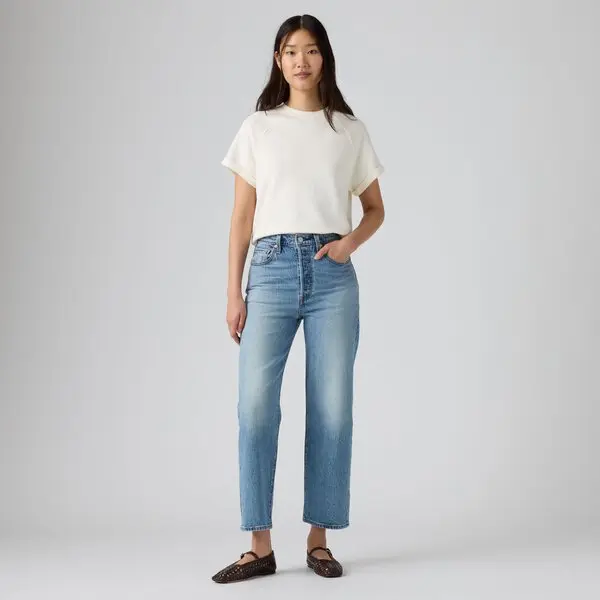 LEVI'S Ribcage Straight Ankle Jeans