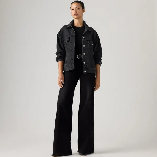 LEVI'S 728 High-rise Wide-leg Jeans - Worn Midnight