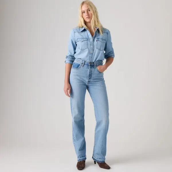 LEVI'S Ribcage Straight Full Length Recrafted Jeans - Just One Please