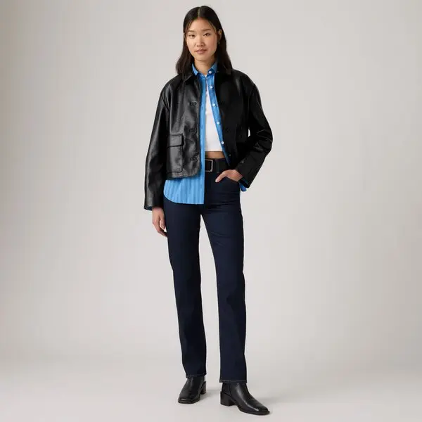 LEVI'S 722 High-rise Slim Jeans - True Blue Rinse