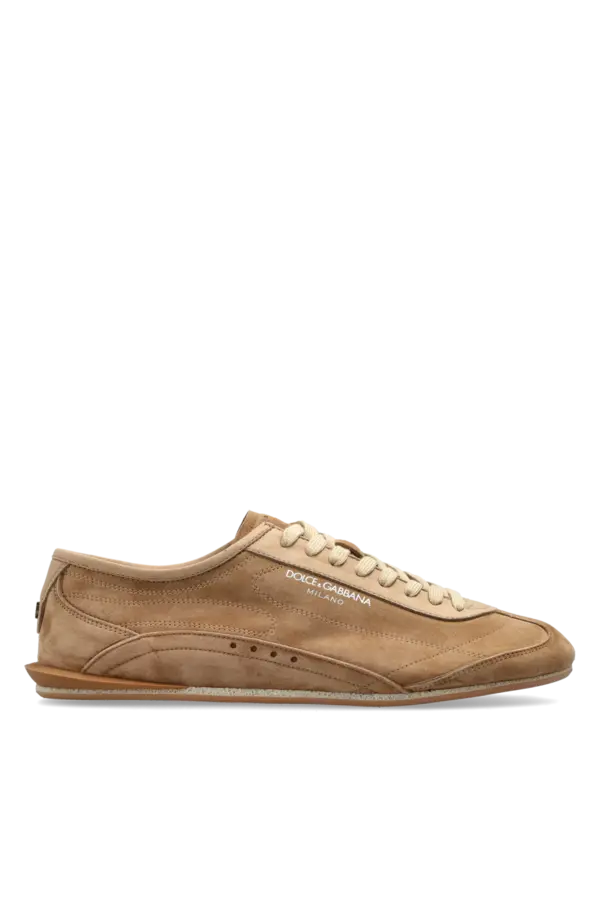Dolce & Gabbana Suede Low-top Sneakers - Brown