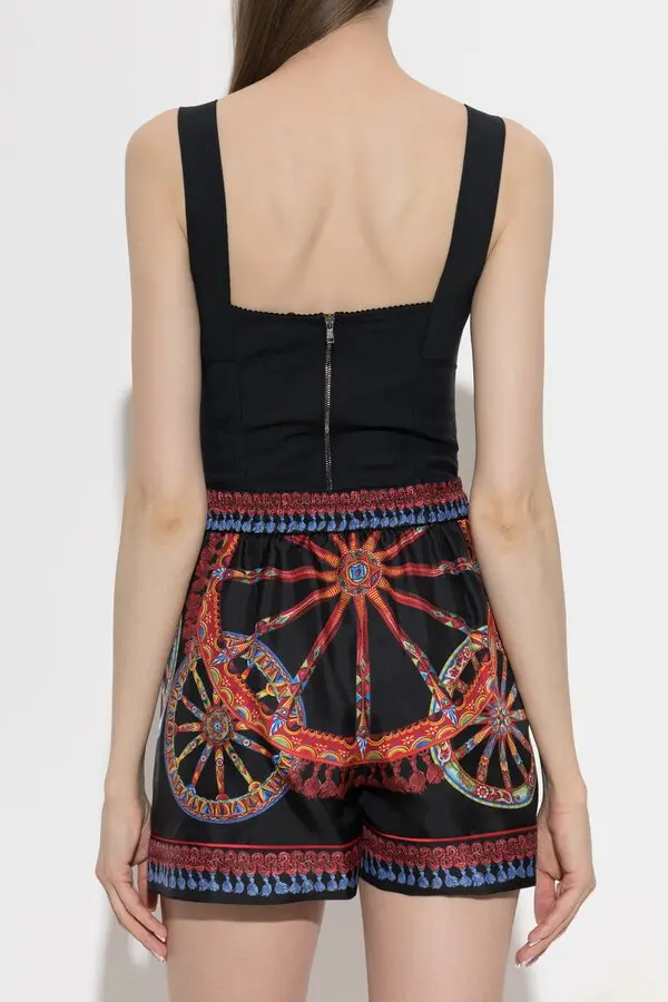 Dolce & Gabbana Bodysuit With Lace Inserts