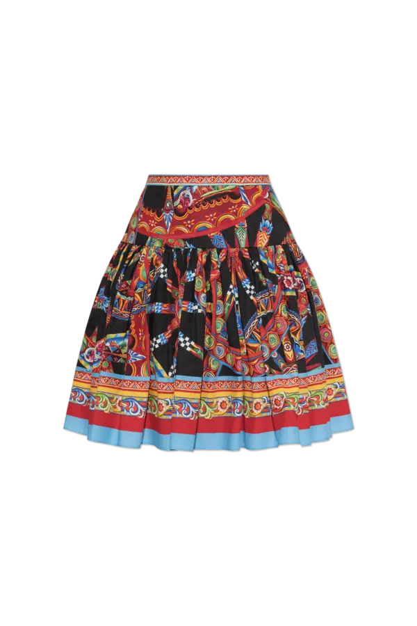 Dolce & Gabbana Skirt With 'carretto' Print - Multicolour