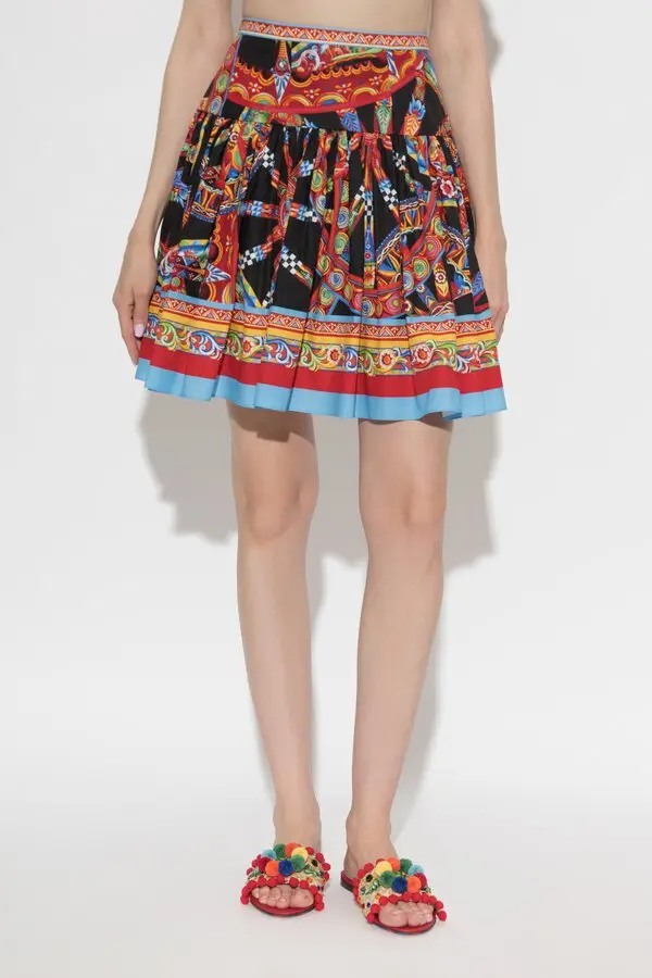 Dolce & Gabbana Skirt With 'carretto' Print
