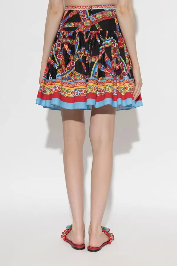 Dolce & Gabbana Skirt With 'carretto' Print