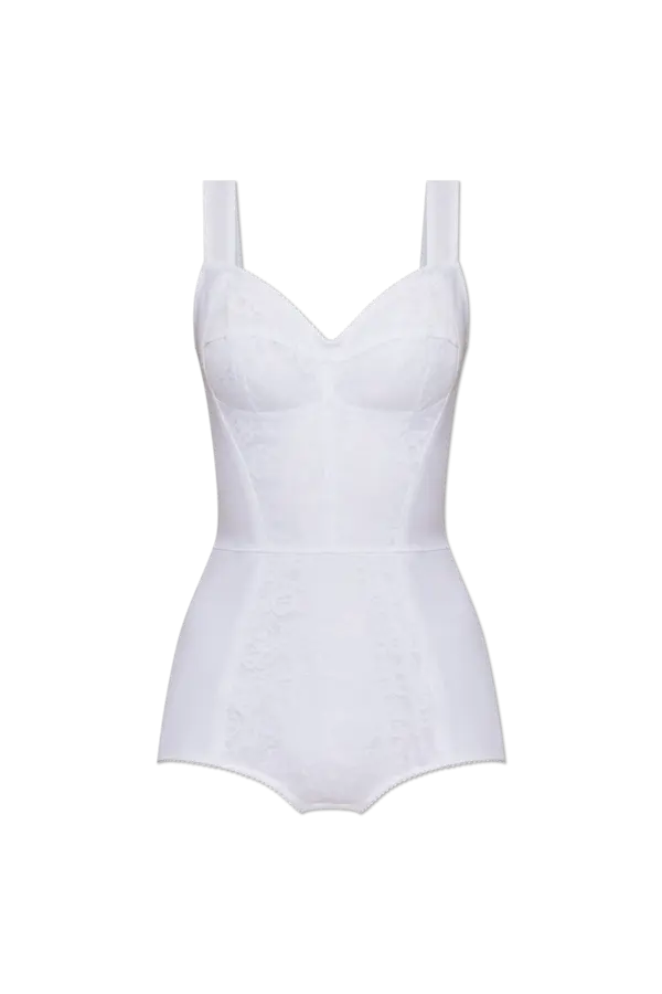 Dolce & Gabbana Bodysuit With Lace Inserts