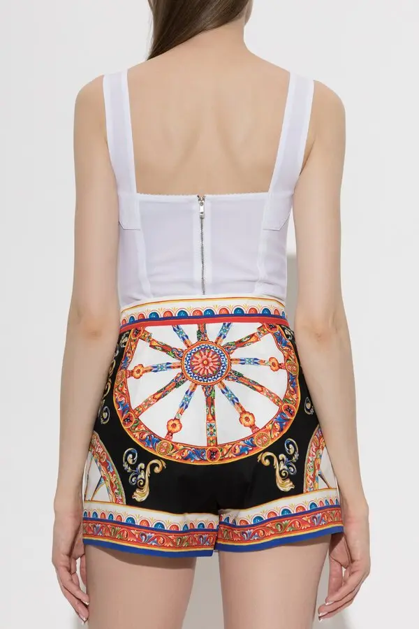 Dolce & Gabbana Bodysuit With Lace Inserts