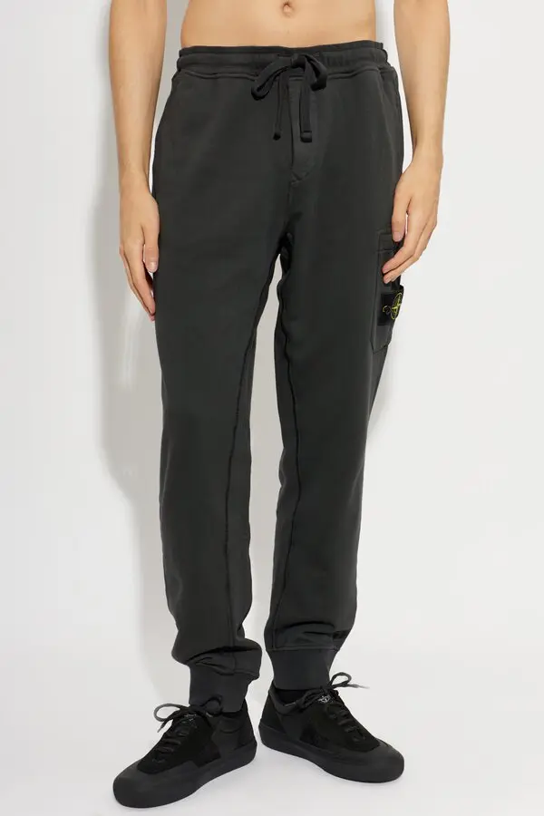 Stone Island Sweatpants With Logo Patch