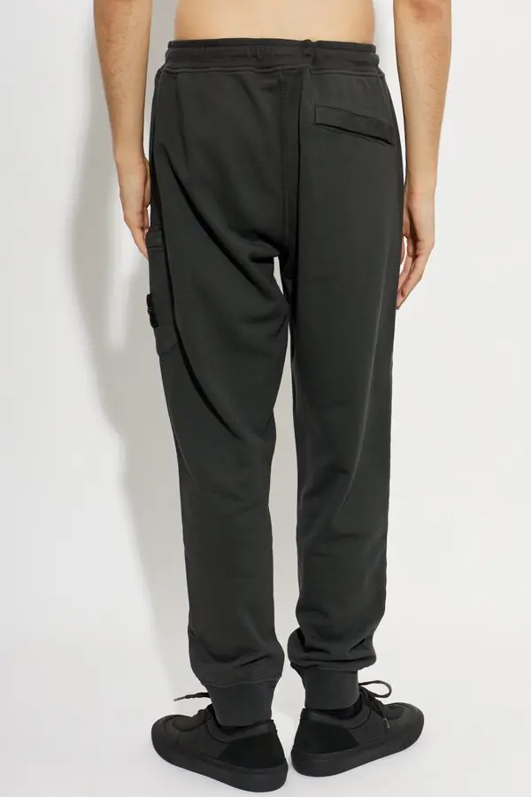 Stone Island Sweatpants With Logo Patch