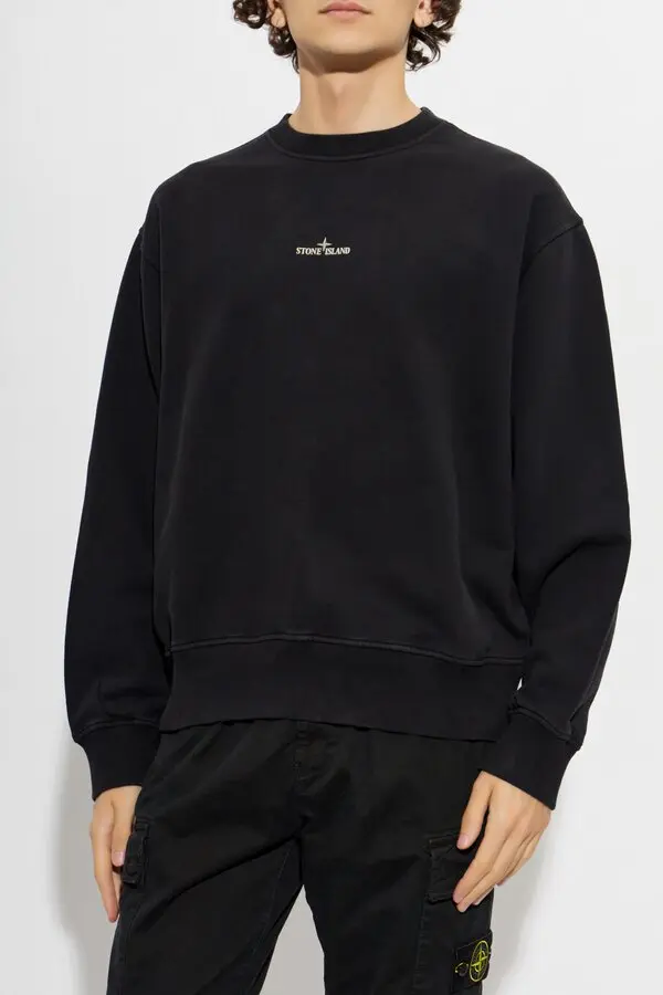 Stone Island Sweatshirt With Printed Logo