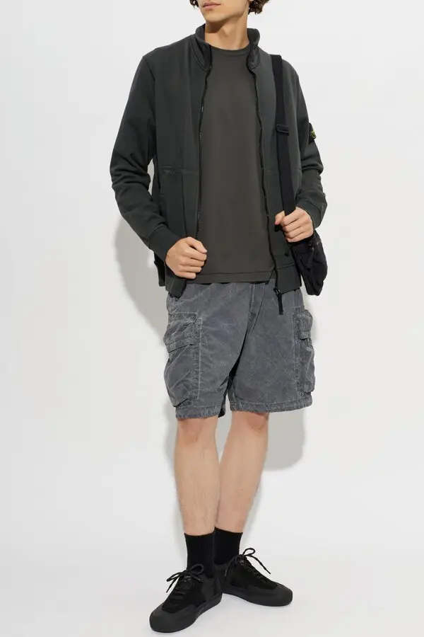 Stone Island Sweatshirt With A Stand-up Collar