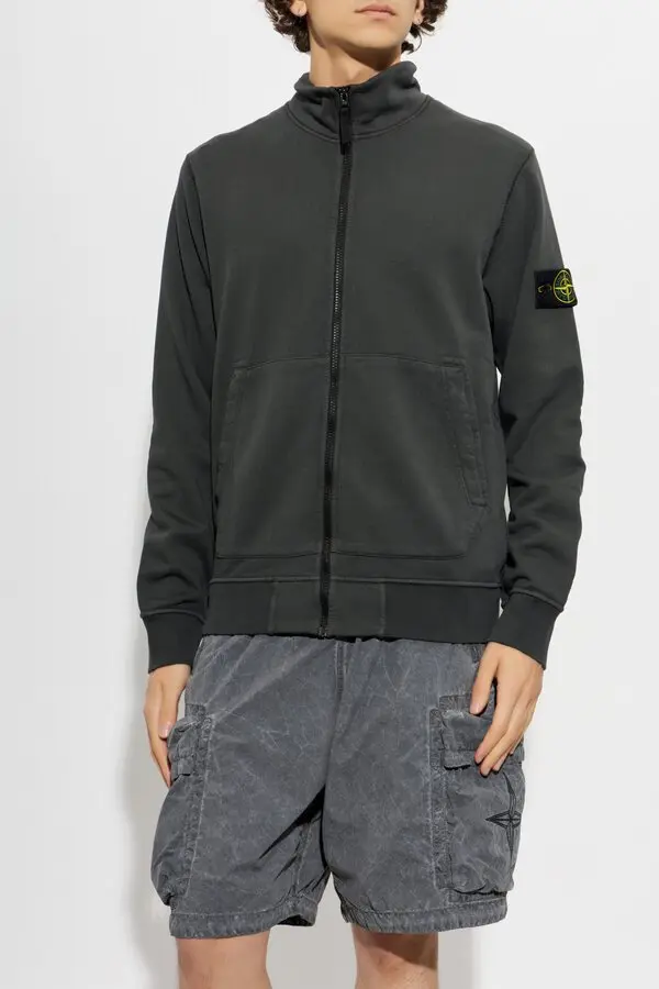 Stone Island Sweatshirt With A Stand-up Collar