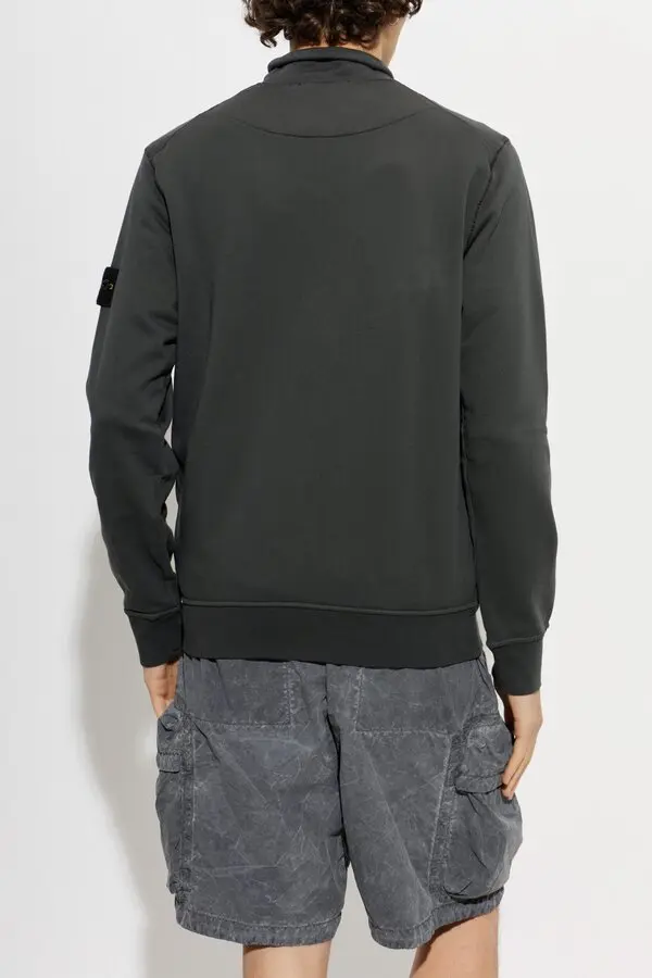 Stone Island Sweatshirt With A Stand-up Collar