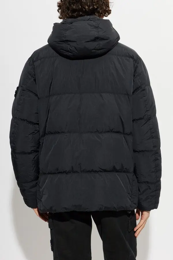 Stone Island Down Jacket With Hood