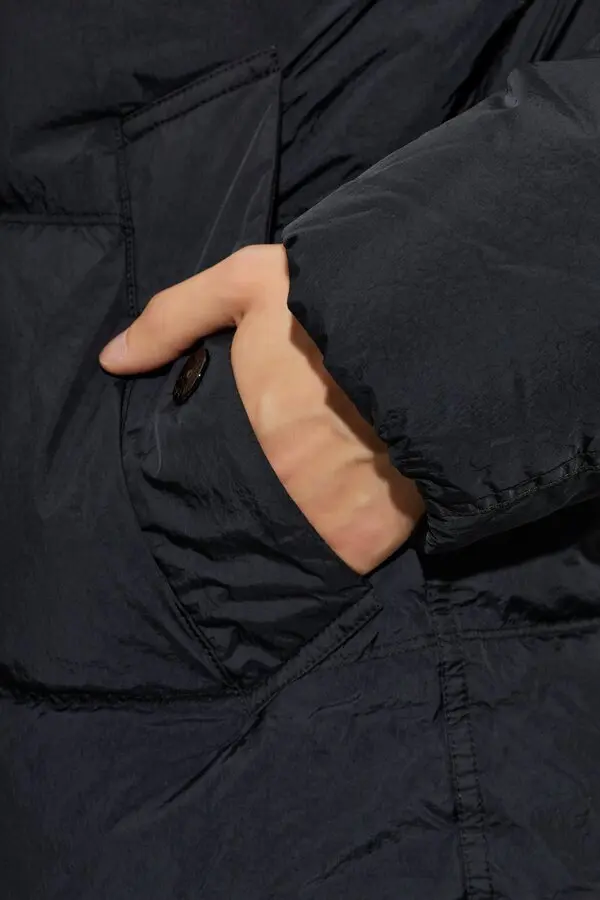 Stone Island Down Jacket With Hood