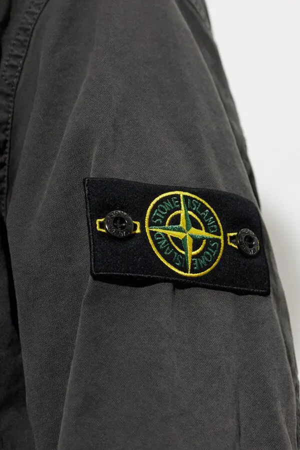 Stone Island Jacket With A Stand-up Collar