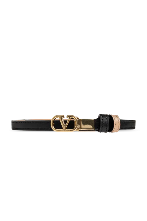 Valentino Garavani Leather Belt - Black