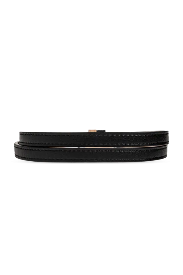 Valentino Garavani Skinny Leather Belt