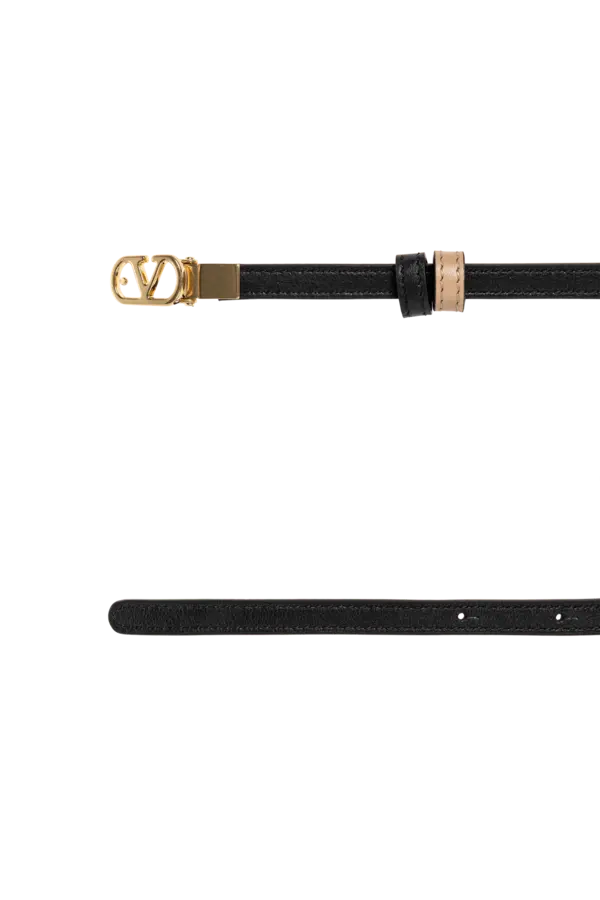 Valentino Garavani Skinny Leather Belt