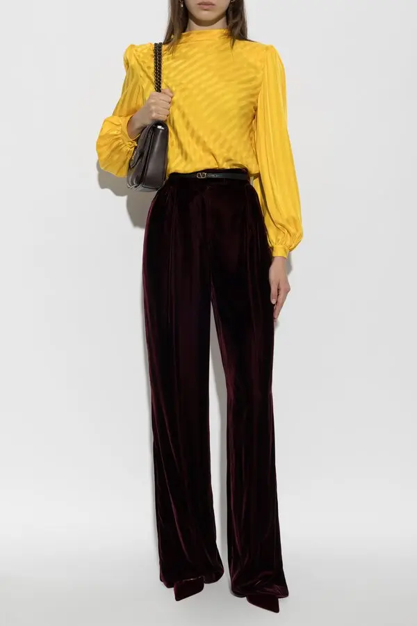 Valentino Garavani Silk Long Sleeve Blouse
