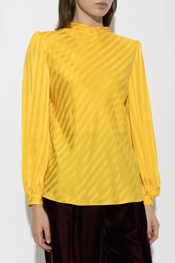 Valentino Garavani Silk Long Sleeve Blouse