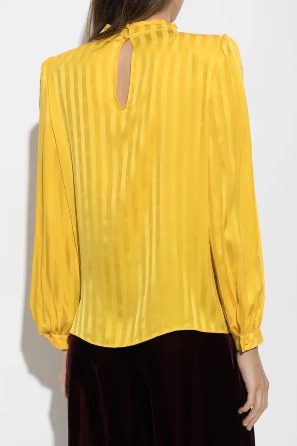Valentino Garavani Silk Long Sleeve Blouse