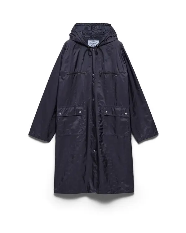 Prada Lightweight Re-nylon Raincoat With Drawstring Hood