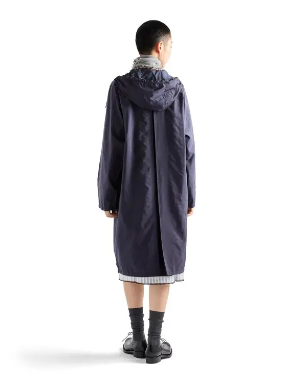 Prada Lightweight Re-nylon Raincoat With Drawstring Hood