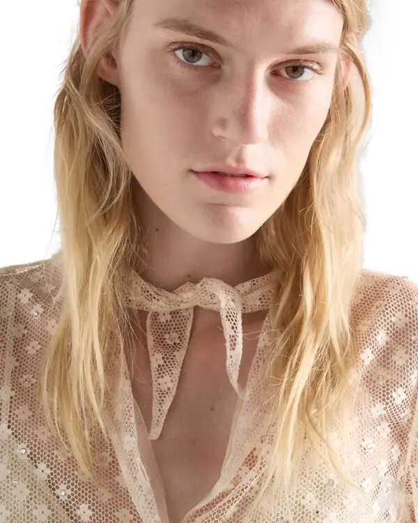 Prada Embroidered Lace Dress
