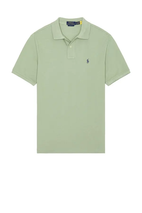 Polo Ralph Lauren Short Sleeve Mesh Polo In Green - Light Green