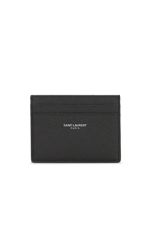 Saint Laurent Credit Card Case - Black