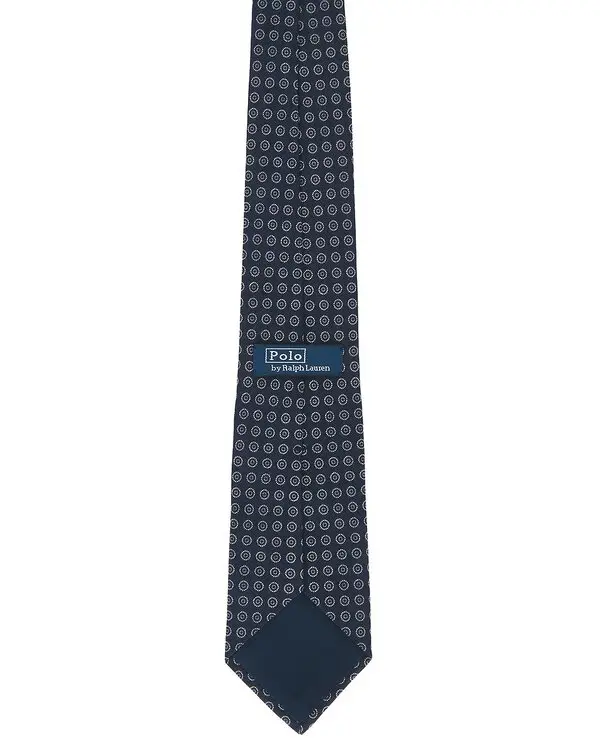 Polo Ralph Lauren Silk Circle Neat Neck Tie - Navy