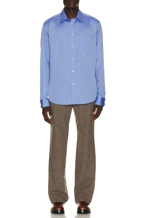 Valentino Garavani Classic Shirt In Blue