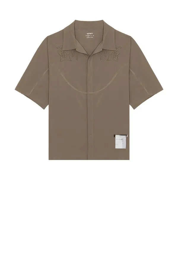 Satisfy Peaceshell River Shirt Short Sleeves In Brown